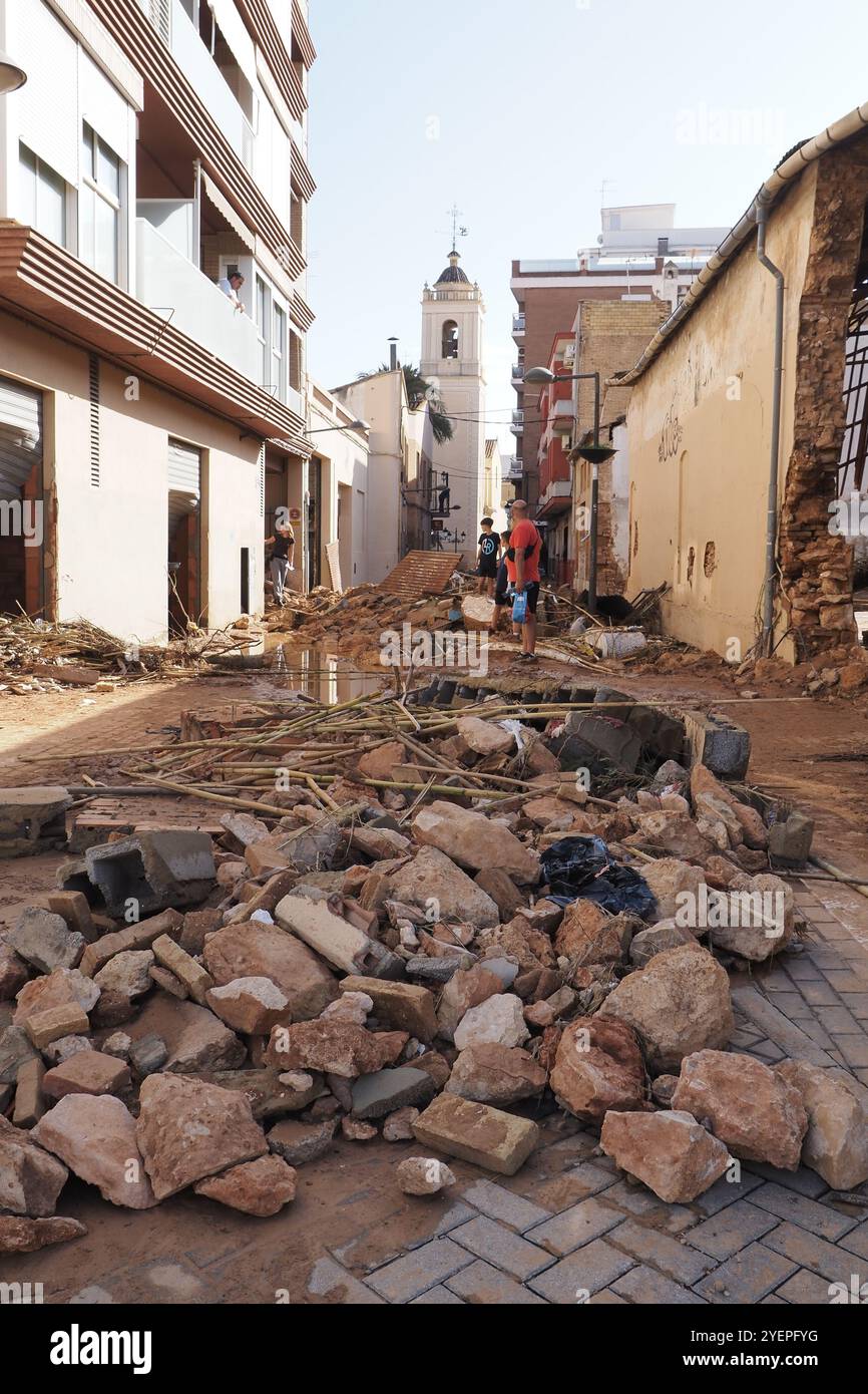 The aftermath of hurricane Dana in Valencia, Spain - Devastating ...