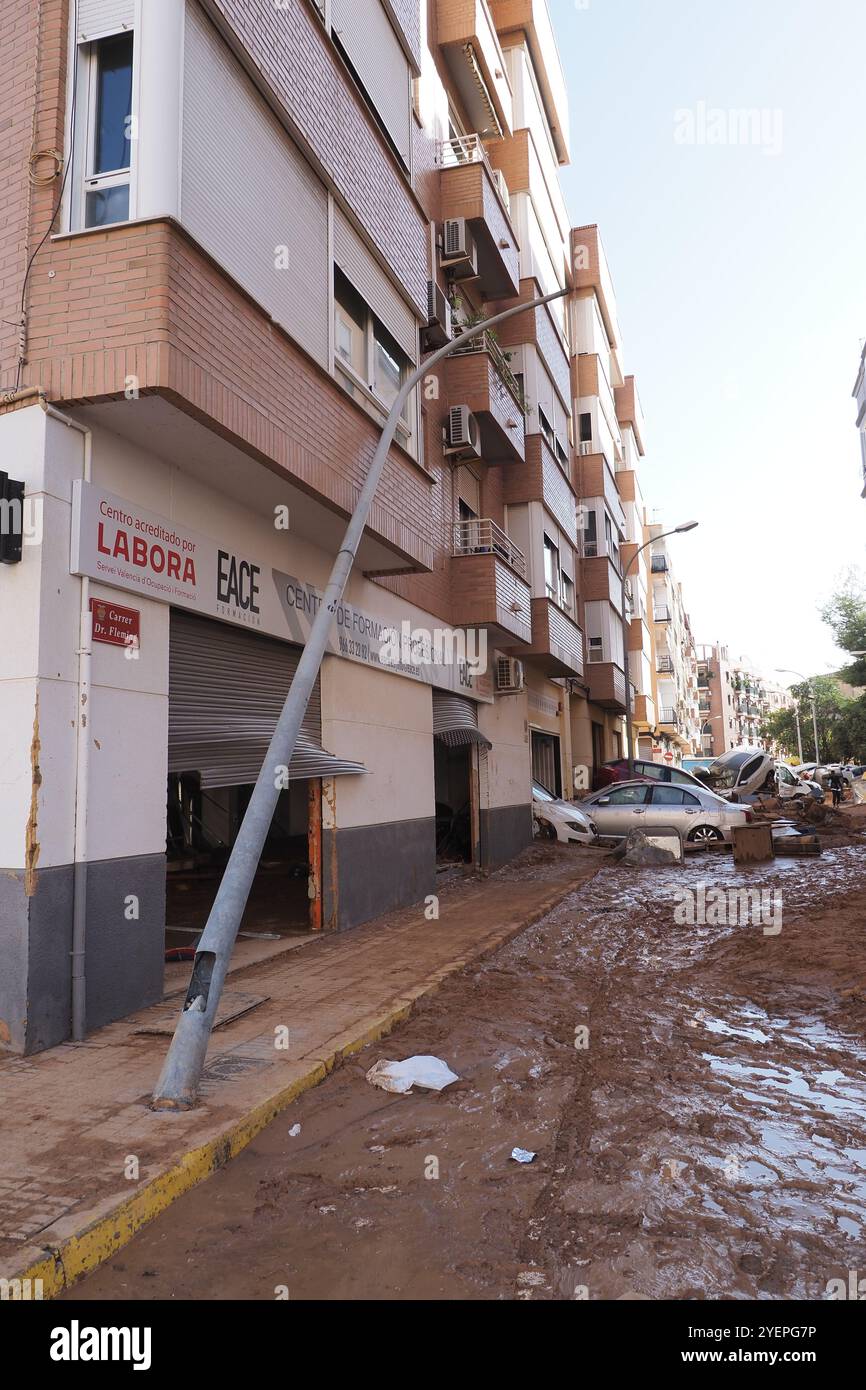 The aftermath of hurricane Dana in Valencia, Spain - Devastating flood ...