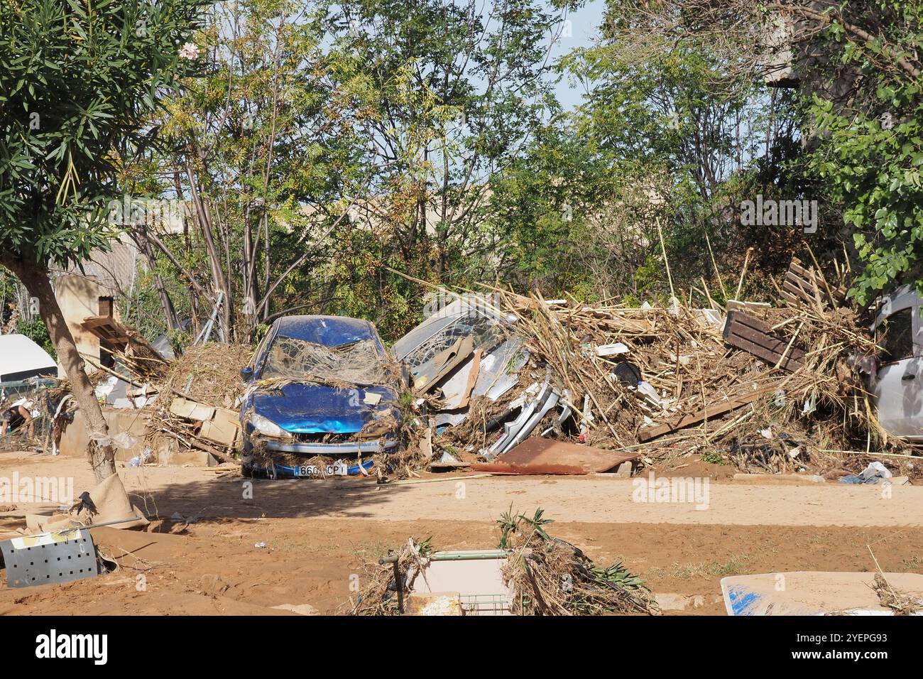 The aftermath of hurricane Dana in Valencia, Spain - Devastating flood ...