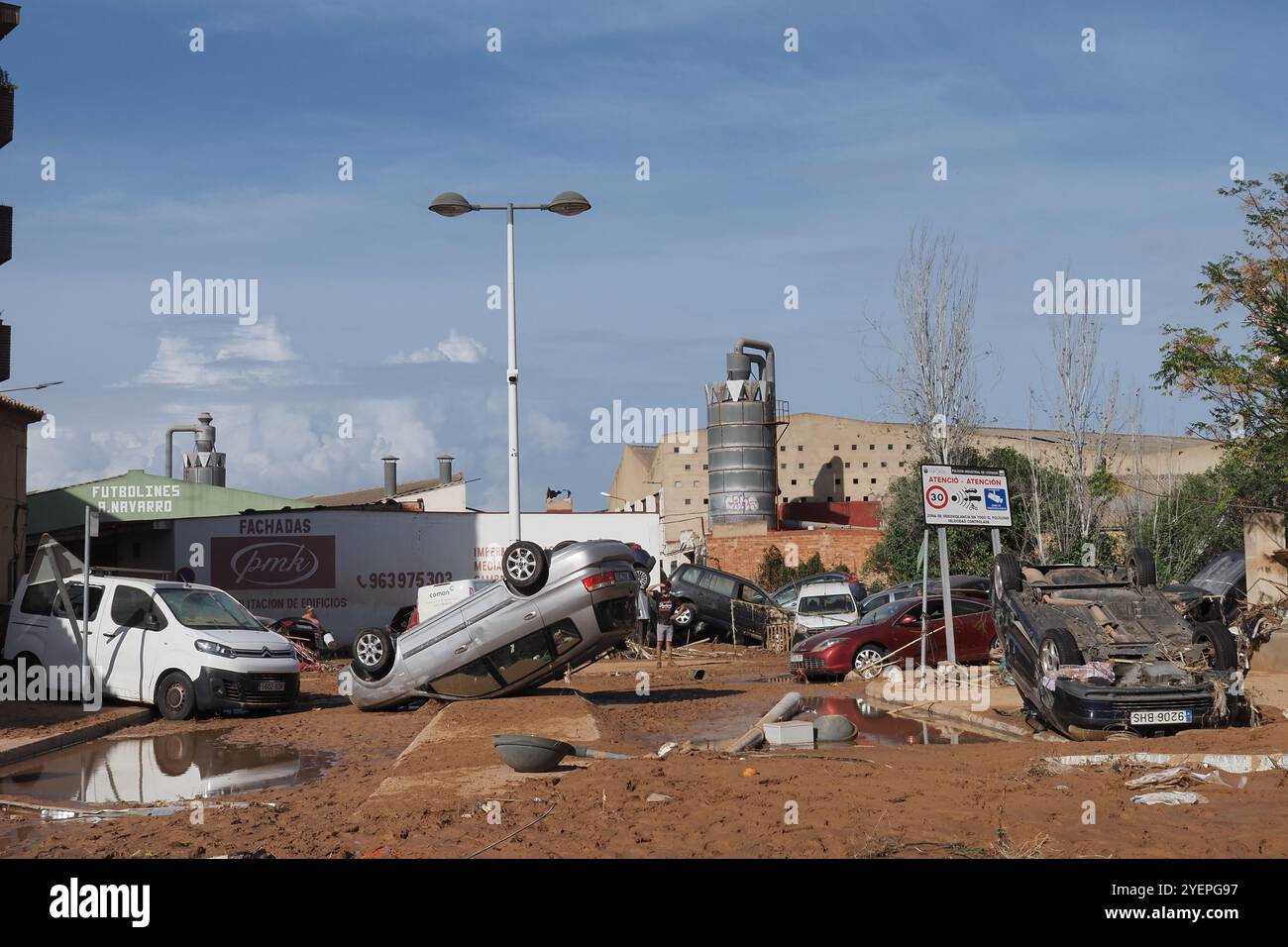 The aftermath of hurricane Dana in Valencia, Spain - Flood disaster in ...