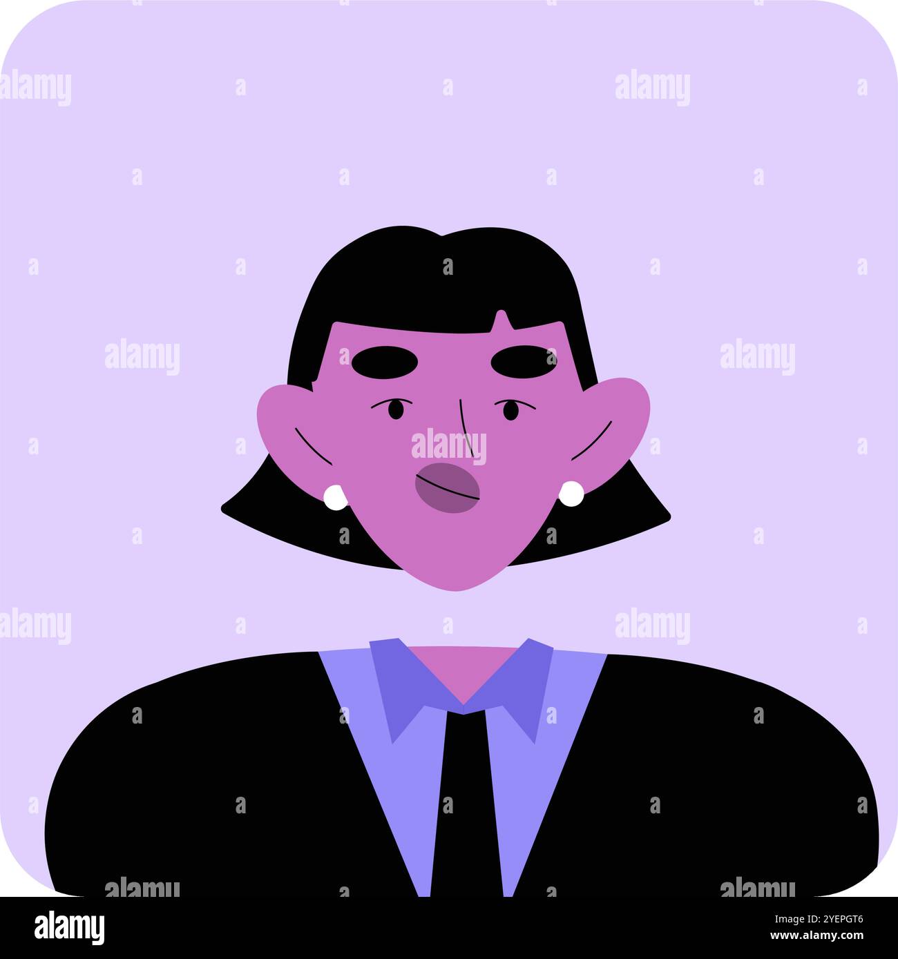 Female avatar single flat Cut Out Stock Images & Pictures - Alamy