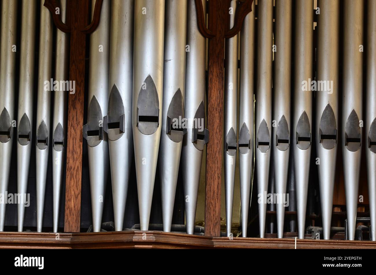 Organ pipes in Moreton church, Dorset, UK Stock Photo - Alamy