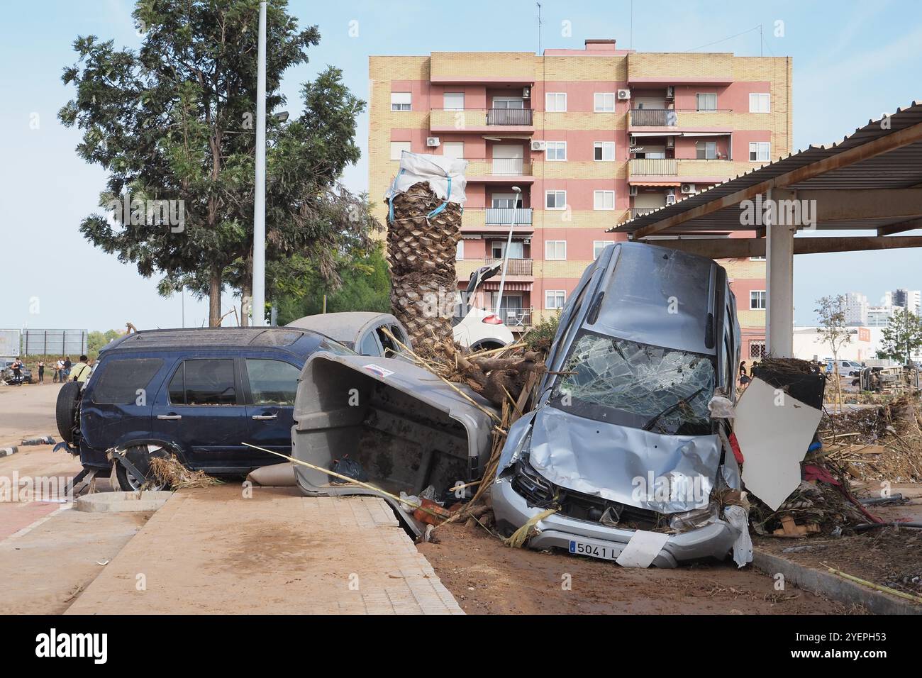 The aftermath of hurricane Dana in Valencia, Spain - Devastating flood ...