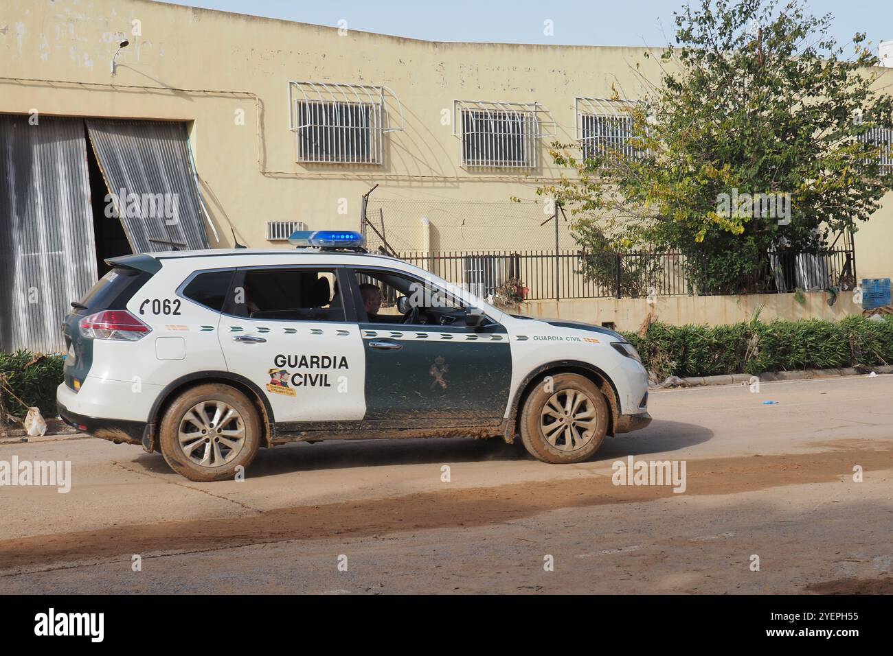 The aftermath of hurricane Dana in Valencia, Spain - Guardia civil ...