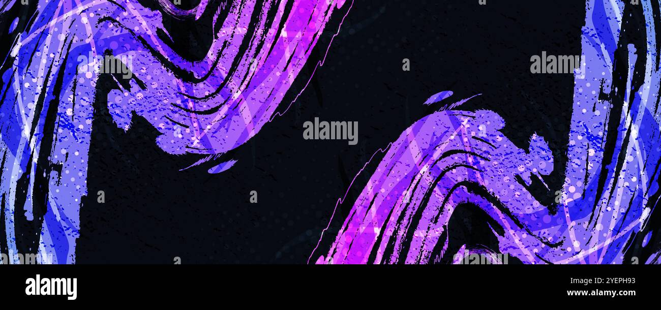 Abstract Sports Background with Blue and Purple Gradient Brush ...