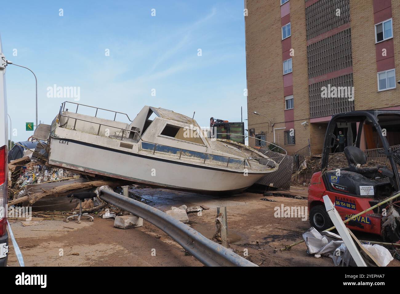 The aftermath of hurricane Dana in Valencia, Spain - Devastating ...