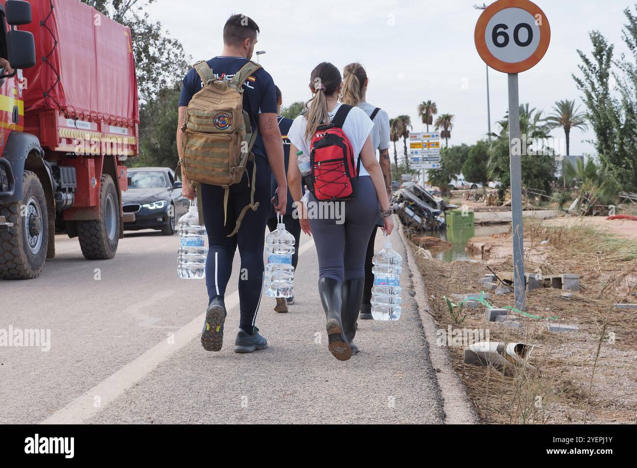 The aftermath of hurricane Dana in Valencia, Spain - Volunteers ...