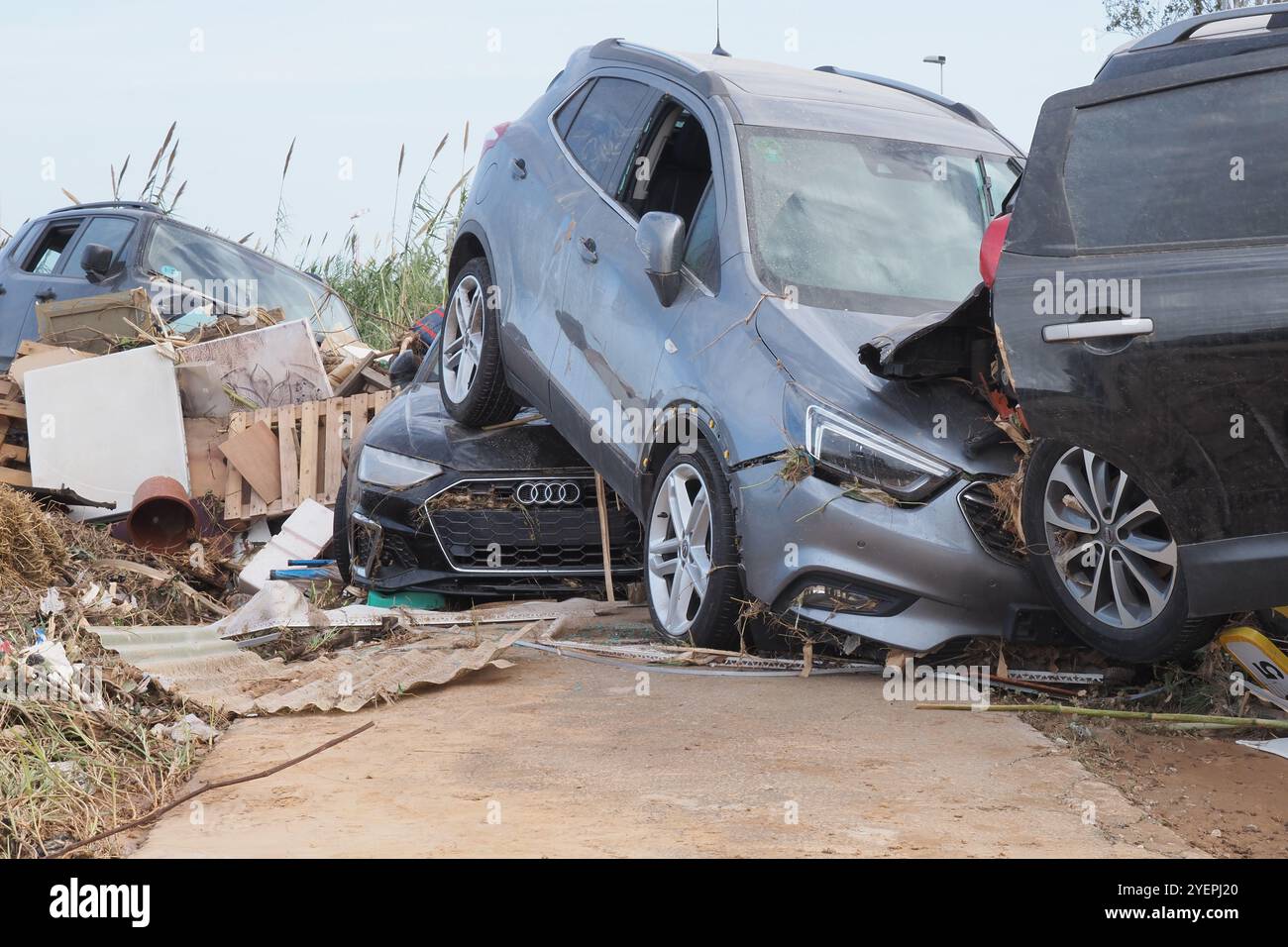 The aftermath of hurricane Dana in Valencia, Spain - Devastating ...