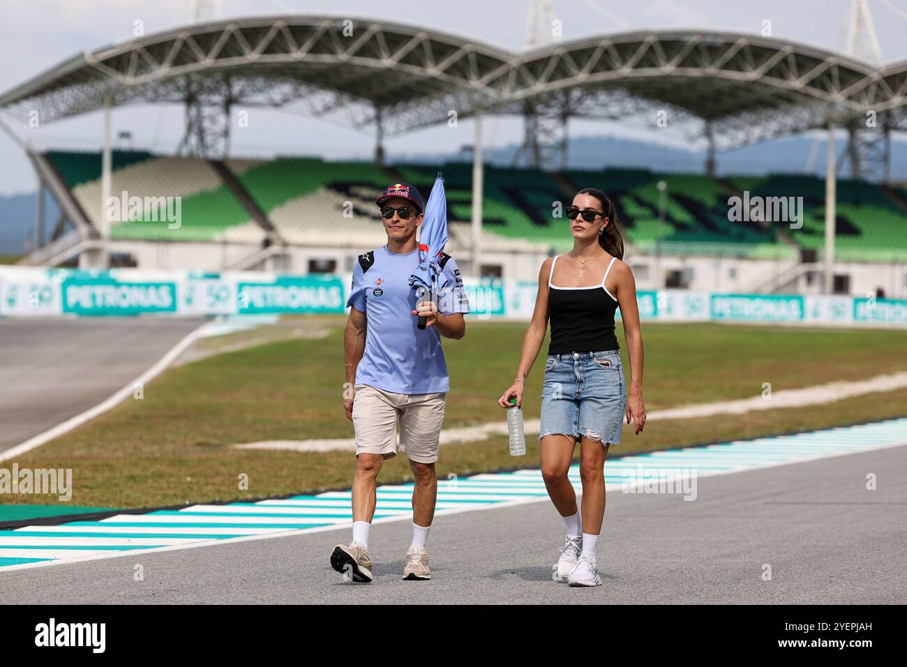 SEPANG, SGR - OCTOBER 31: Marc Marquez of Gresini Racing MotoGP with ...