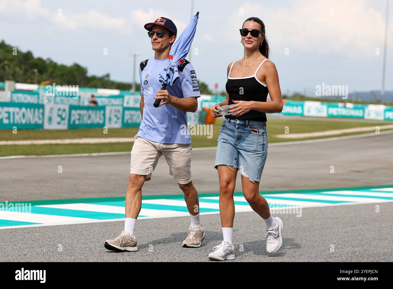 SEPANG, SGR - OCTOBER 31: Marc Marquez of Gresini Racing MotoGP with ...