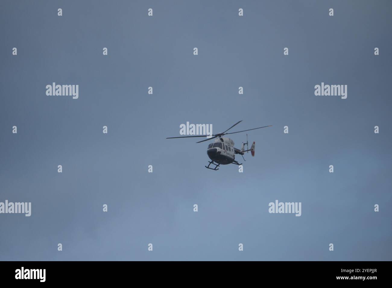 The aftermath of hurricane Dana in Valencia, Spain - Helicopter flying ...