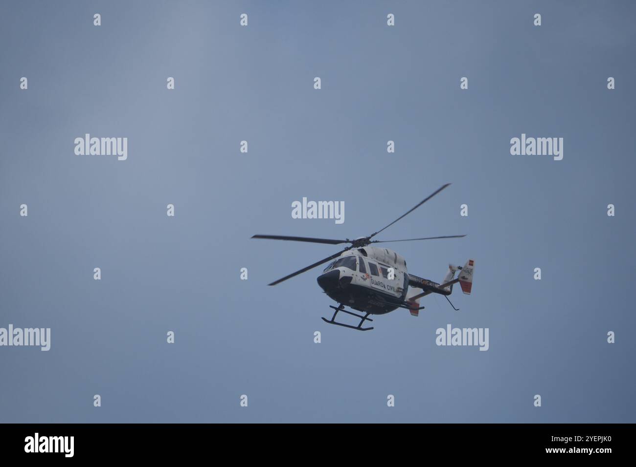 The aftermath of hurricane Dana in Valencia, Spain - Helicopter ...
