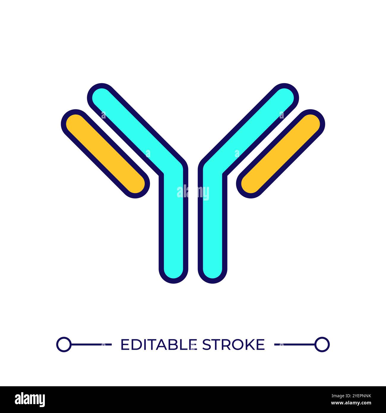 Antibody structure RGB color icon Stock Vector Image & Art - Alamy
