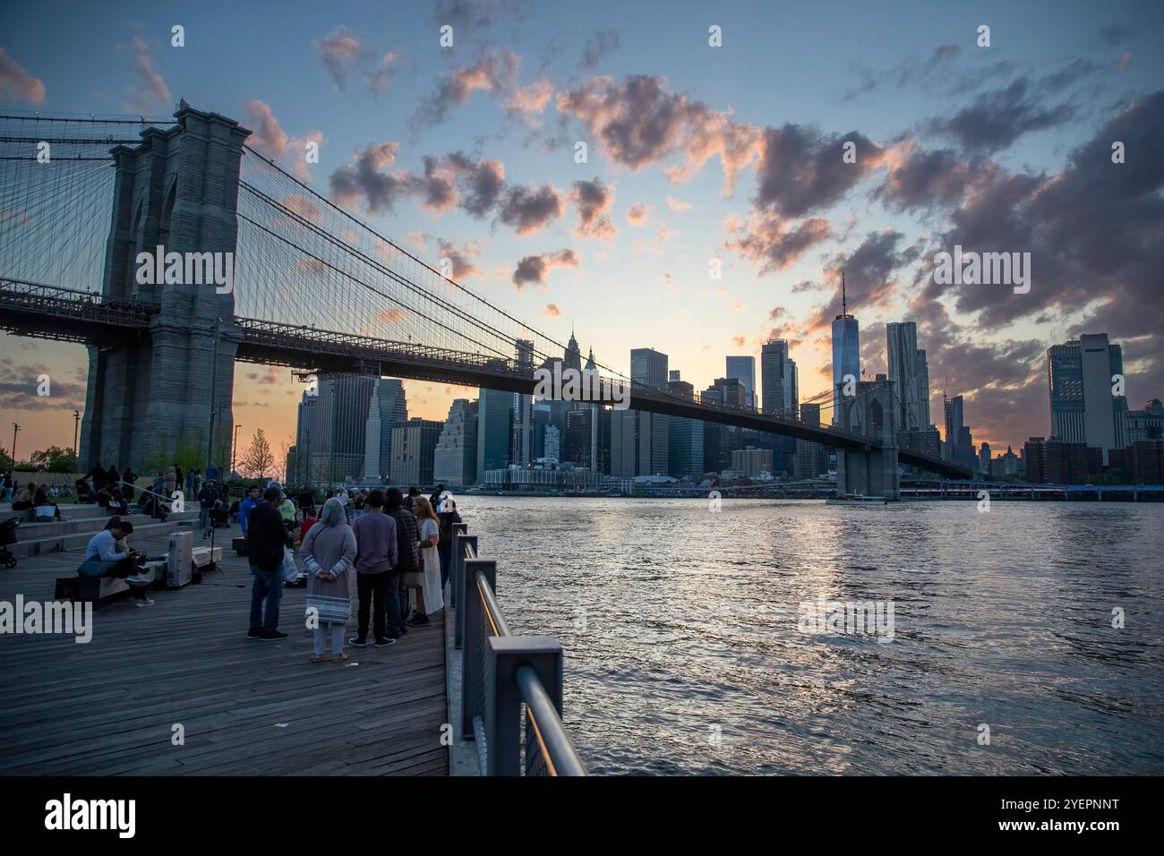 Photograph of people gathered along the Brooklyn waterfront near Jane’s ...