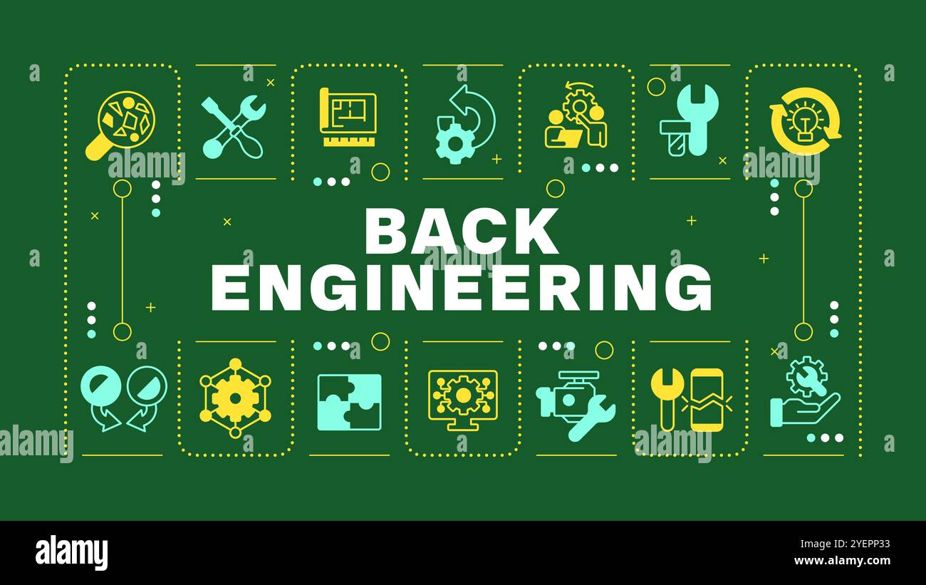 Reverse engineering dark green word concept Stock Vector Image & Art ...