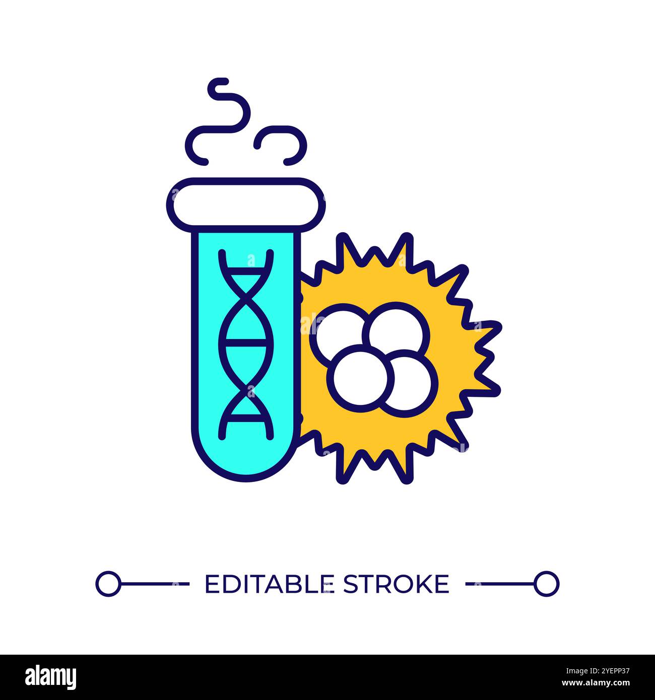 Genetically modified cell RGB color icon Stock Vector Image & Art - Alamy