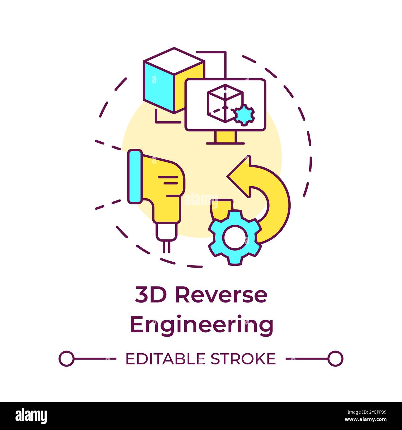 Reverse engineering background Stock Vector Images - Alamy