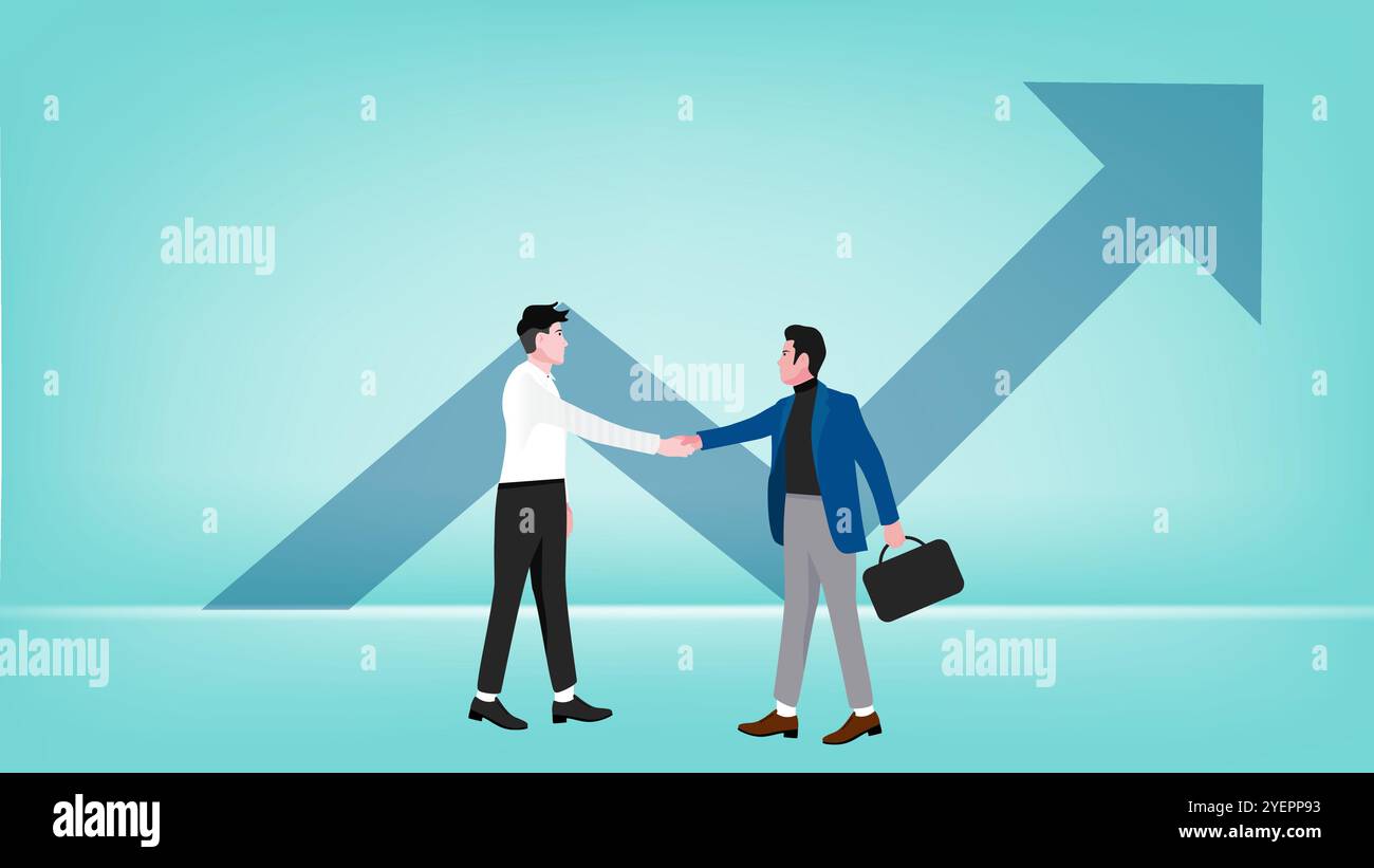 Business cheerful cooperation Stock Vector Images - Alamy