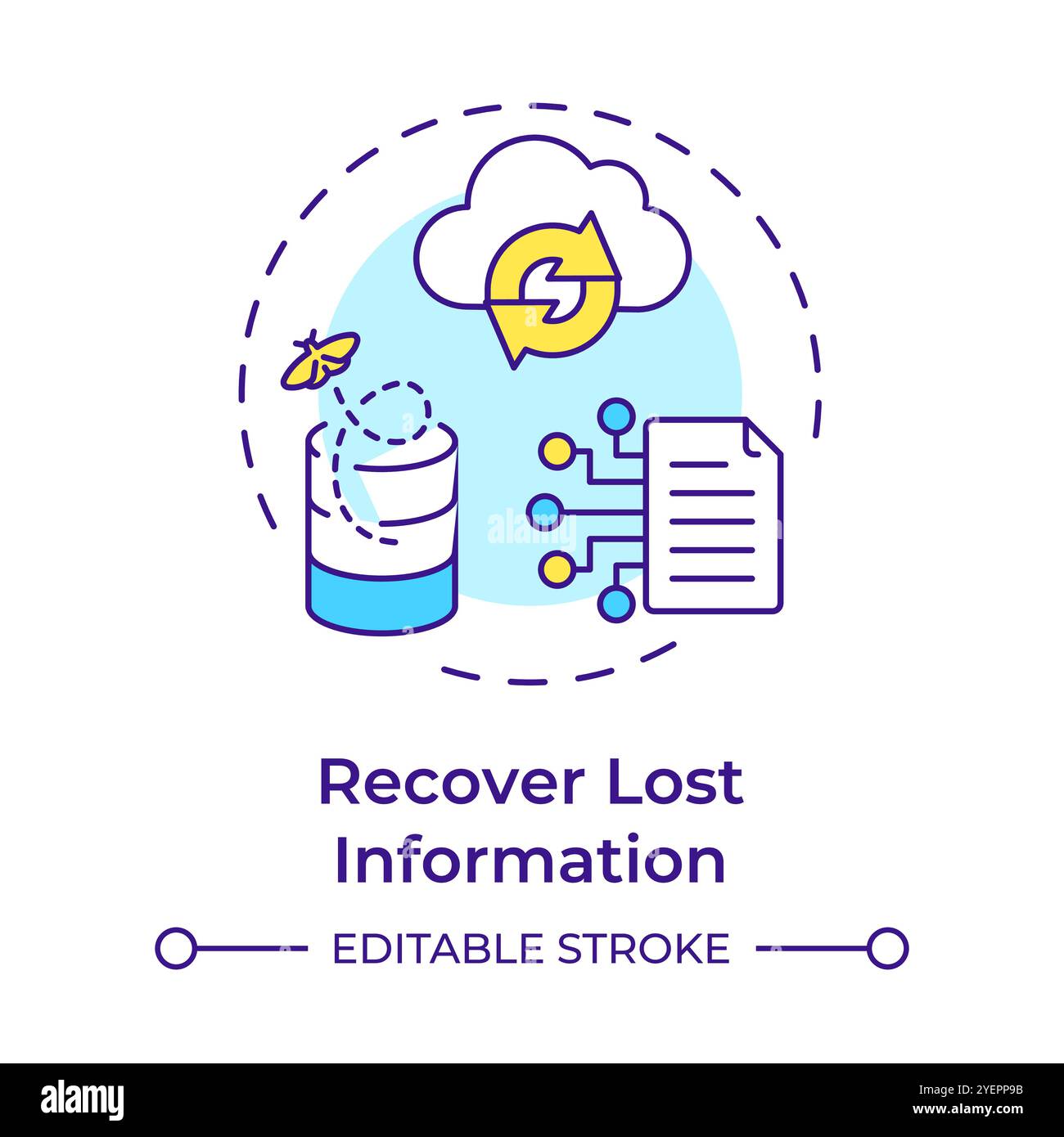 Data restore information database Stock Vector Images - Alamy