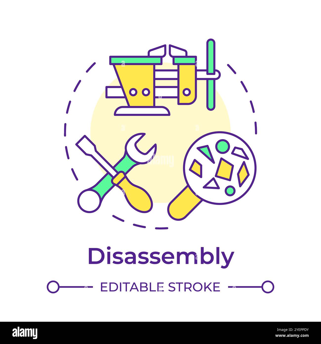 Disassembly multi color concept icon Stock Vector Image & Art - Alamy Disassembly multi color concept icon Stock Vector Image & Art - Alamy