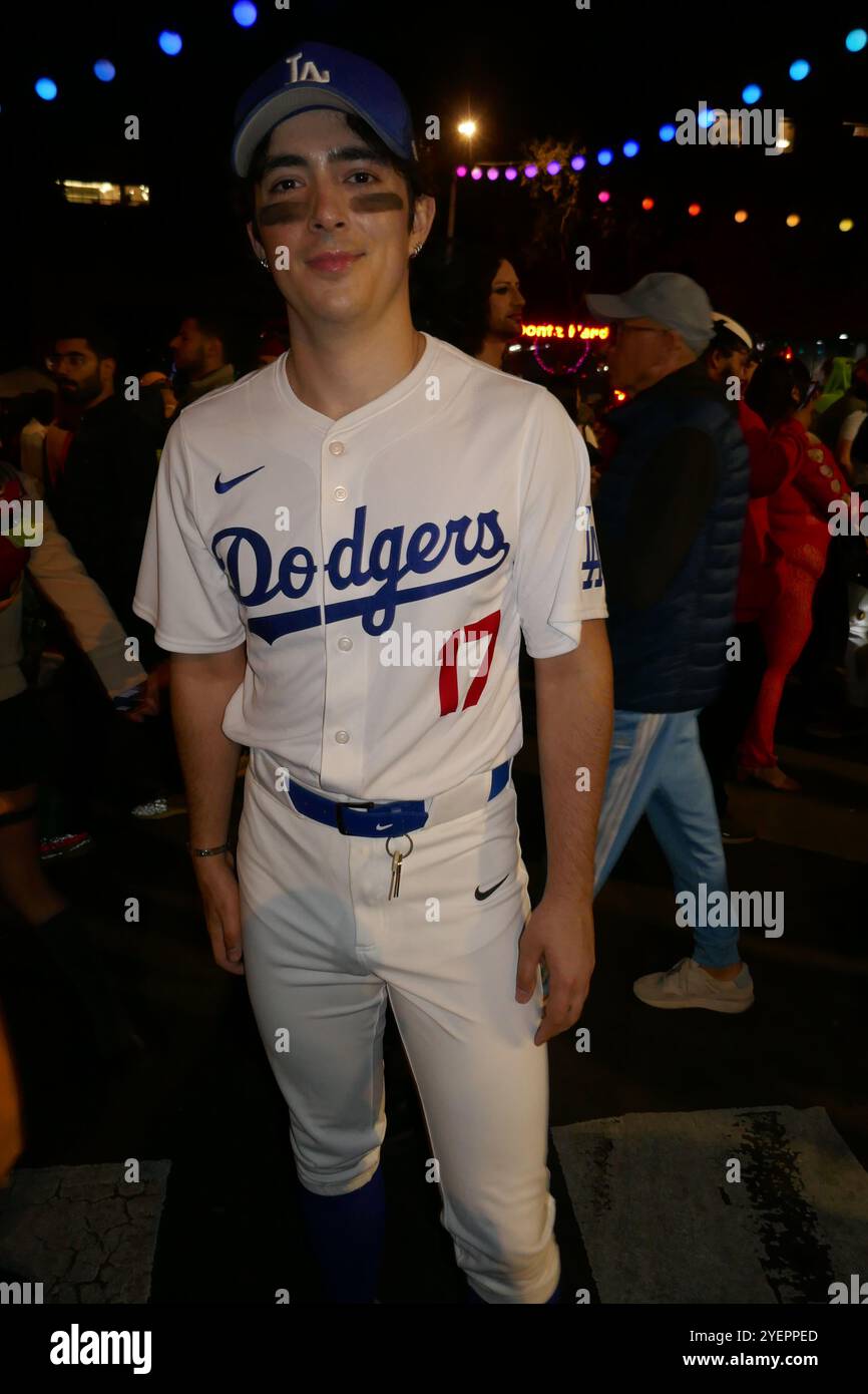 West Holllywood, California, USA 31st October 2024 Dodgers costume at ...