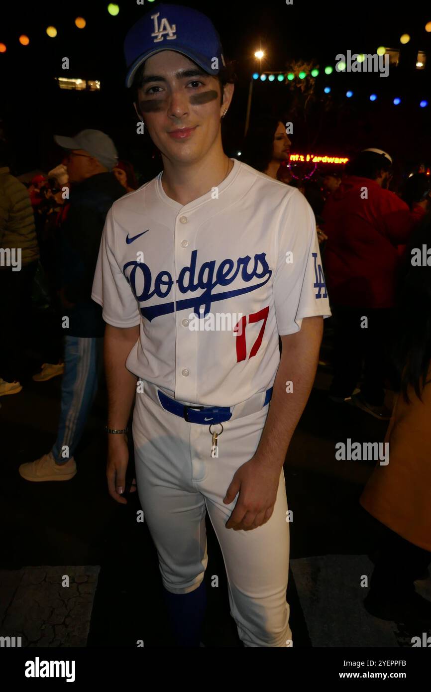 West Holllywood, California, USA 31st October 2024 Dodgers Costume at ...