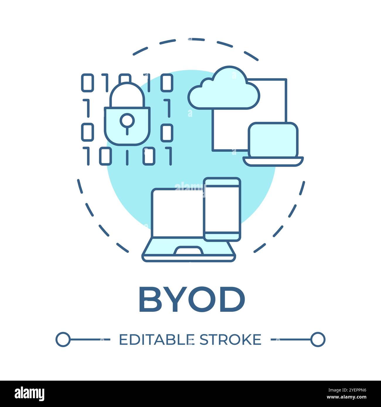 Byod background Stock Vector Images - Alamy
