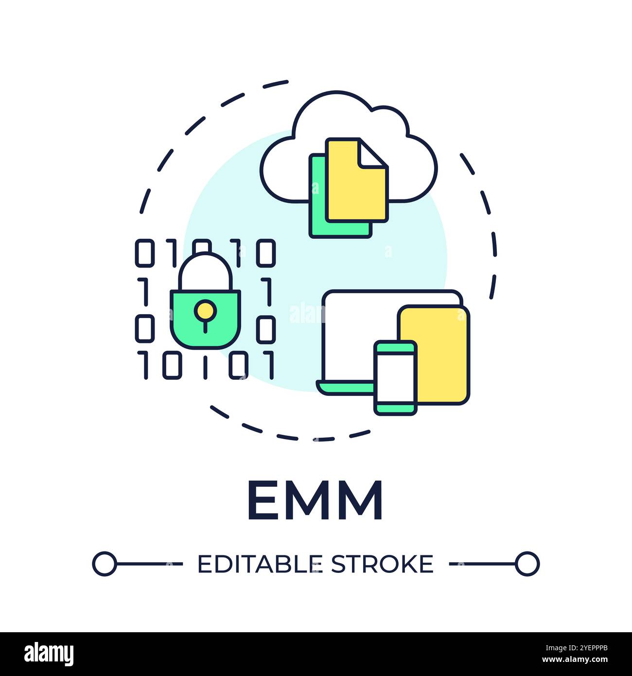 EMM multi color concept icon Stock Vector Image & Art - Alamy