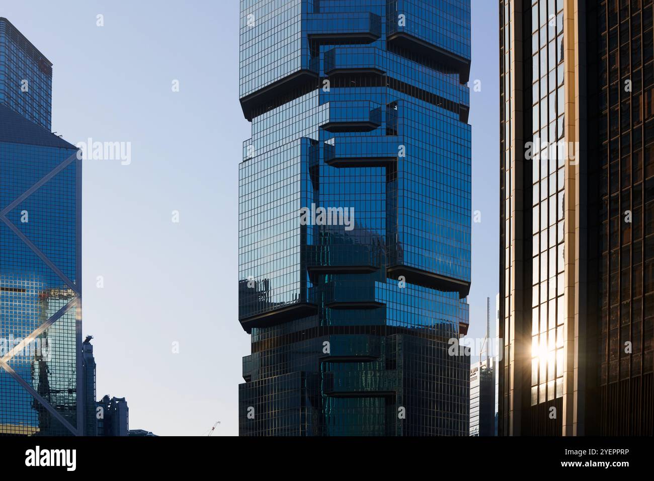 Lippo Centre high rise skyscraper in HK central Stock Photo - Alamy