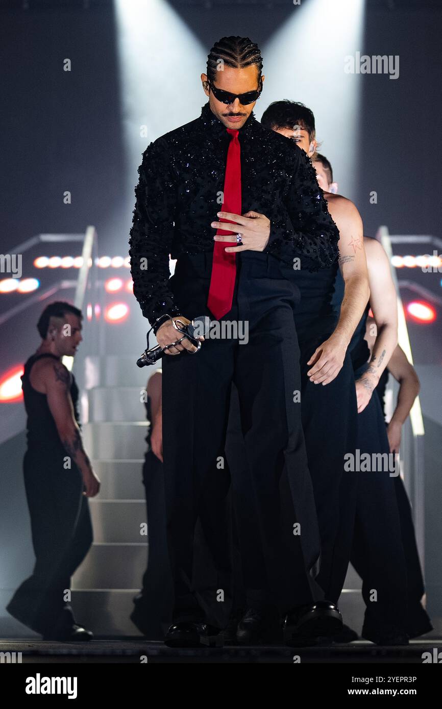 Naples, Italy. Mahmood performs live at Palapartenope in Naples-Italy ...