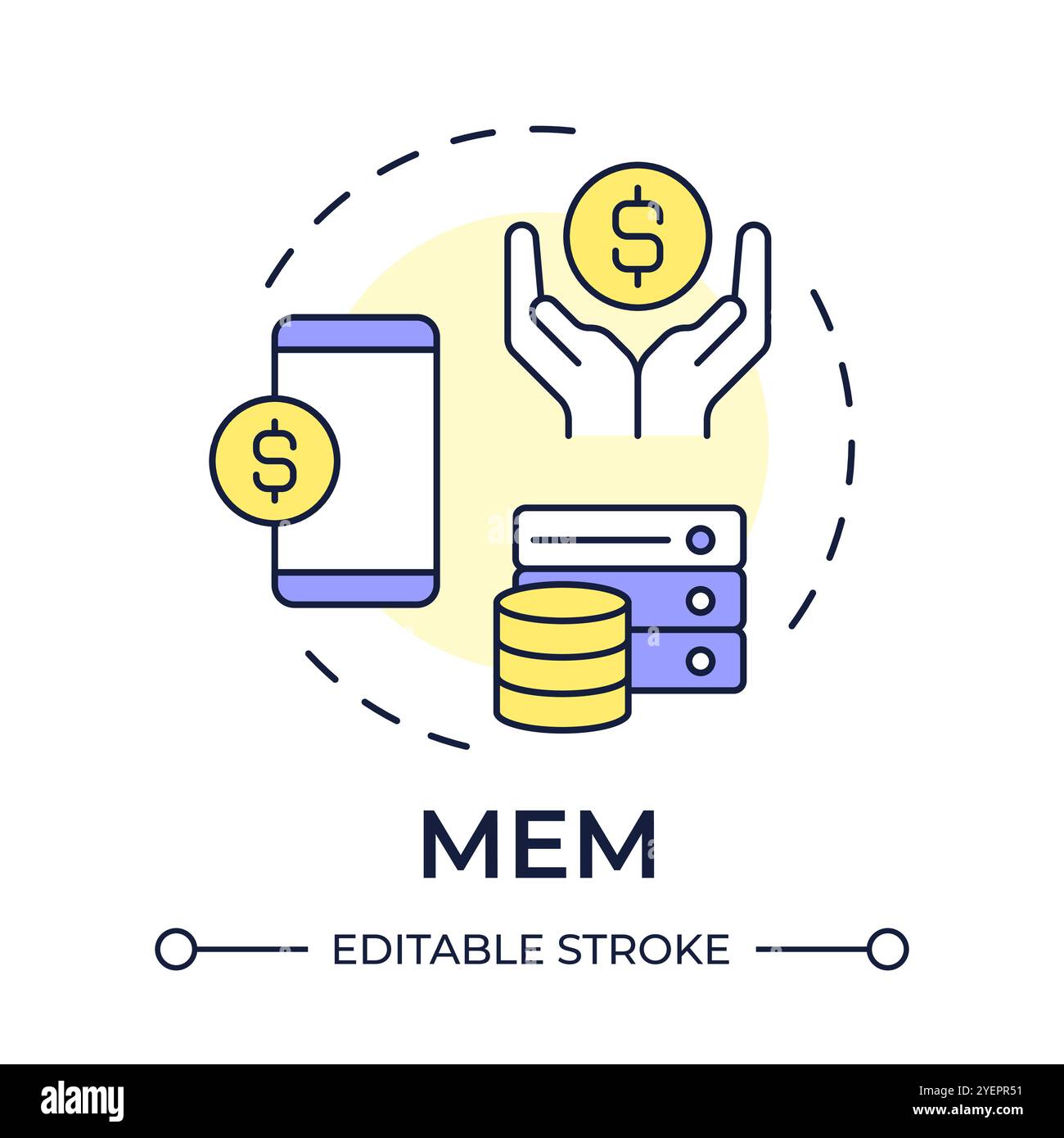 MEM multi color concept icon Stock Vector Image & Art - Alamy