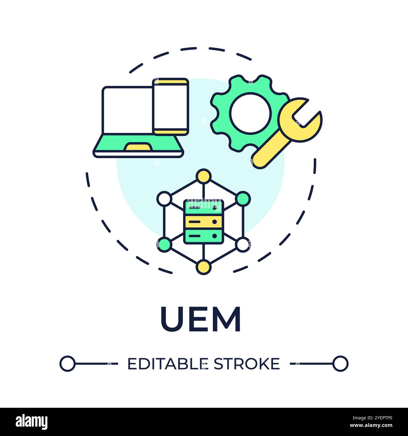 UEM multi color concept icon Stock Vector Image & Art - Alamy