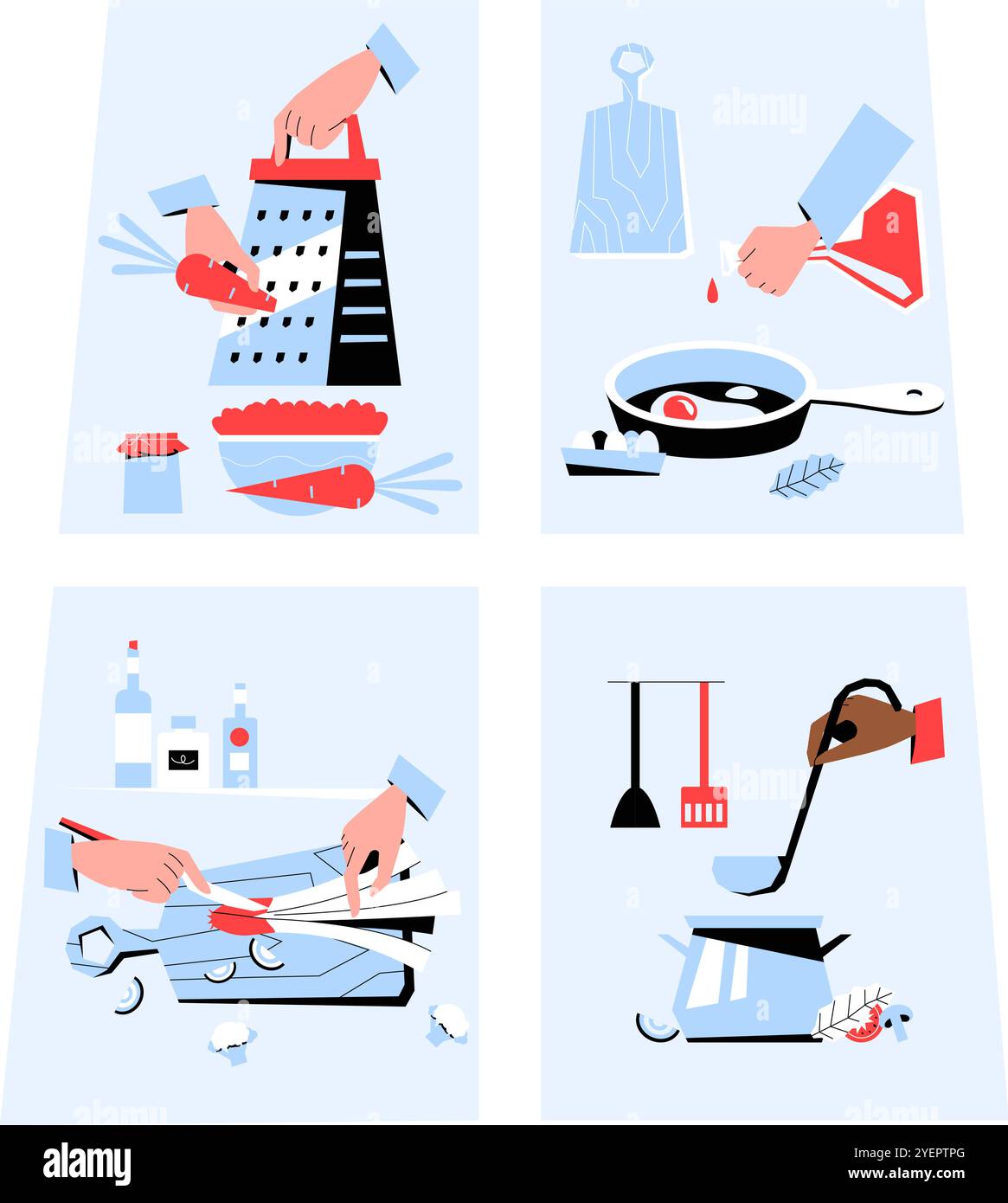 Culinary steps Stock Vector Images - Alamy