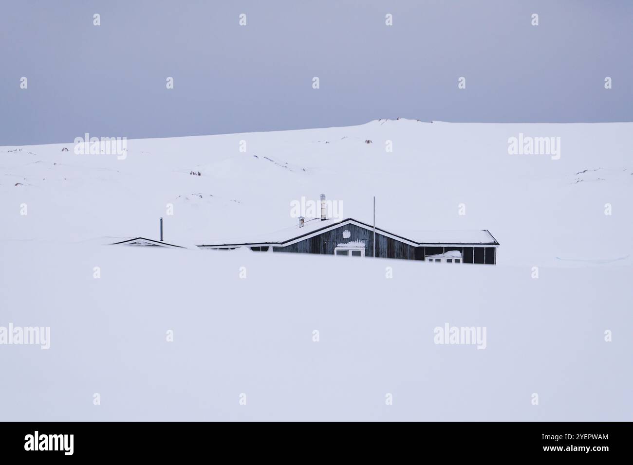 Wordie House Winter Island. Research base in Antarctica. Science Stock ...