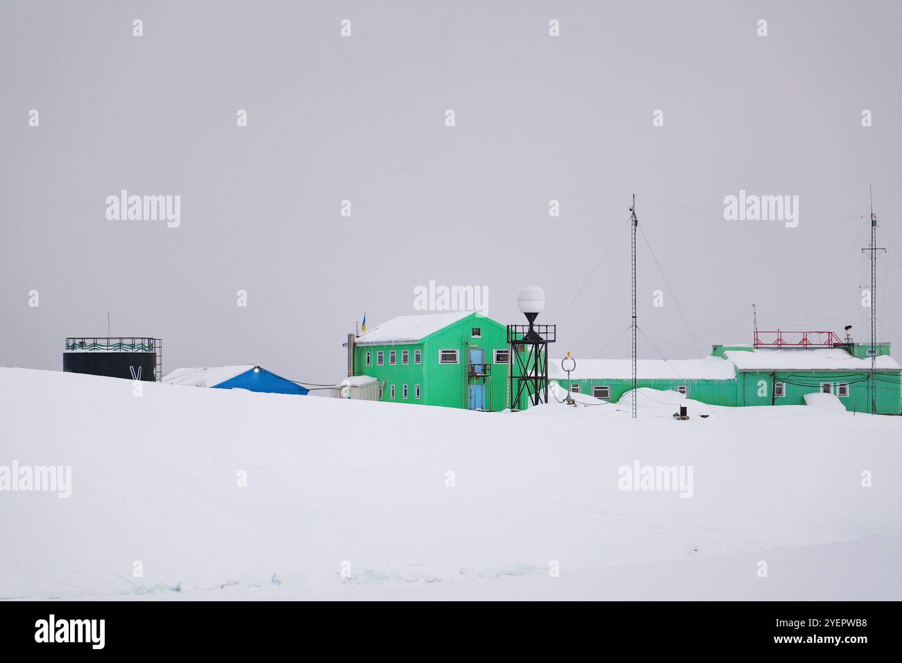 Academik Vernadsky station. Vernadsky research base in Antarctic Stock ...