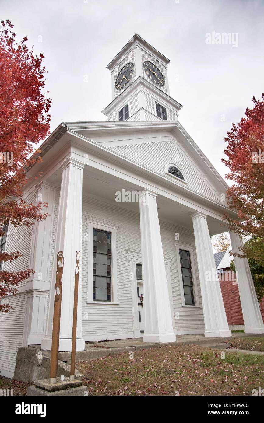 the library in the small rural town of johnson in vermont usa Stock ...