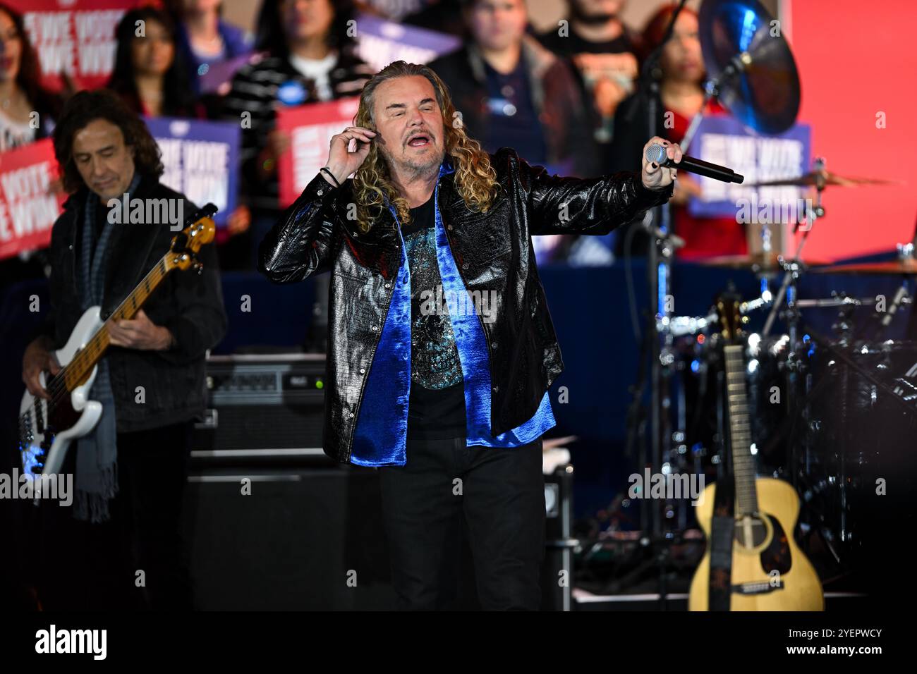 Las Vegas, Nevada, USA. 1st Nov, 2024. The lead vocalist of Mana FHER ...