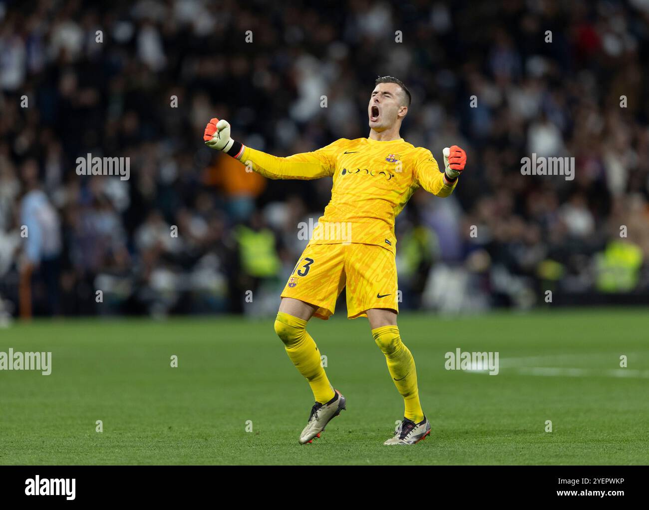 Madrid, 10/26/2024. Matchday 11 of the League played at the Santiago ...