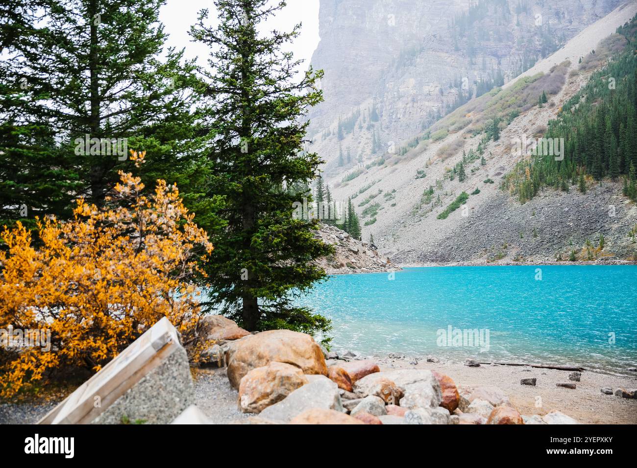 Moraine Lake in Banff in the Fall Stock Photo - Alamy