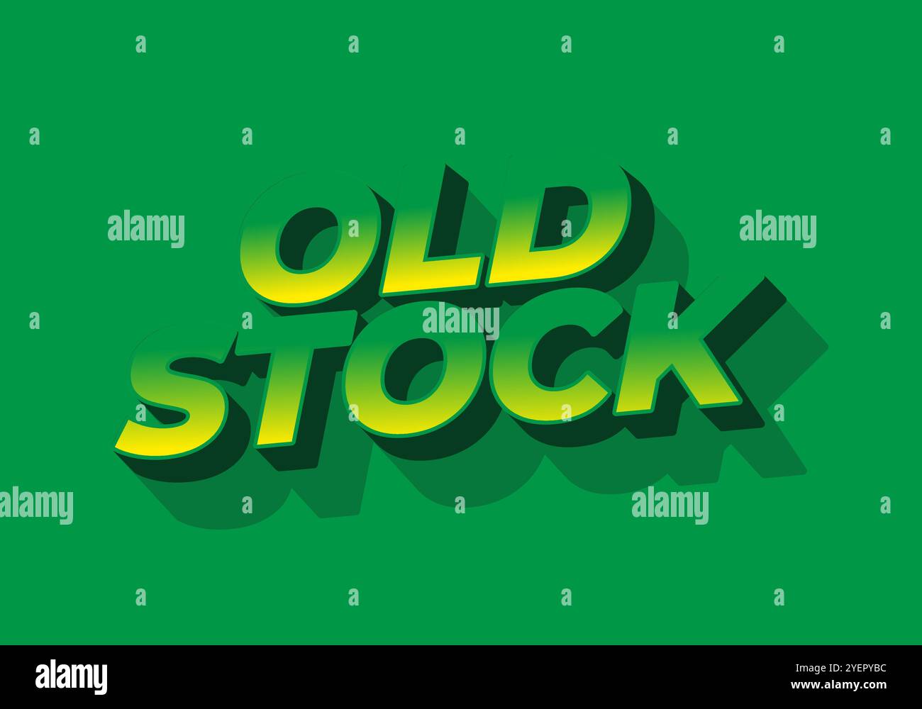 Old stock. Text effect design in 3D look with pop up colors for ...