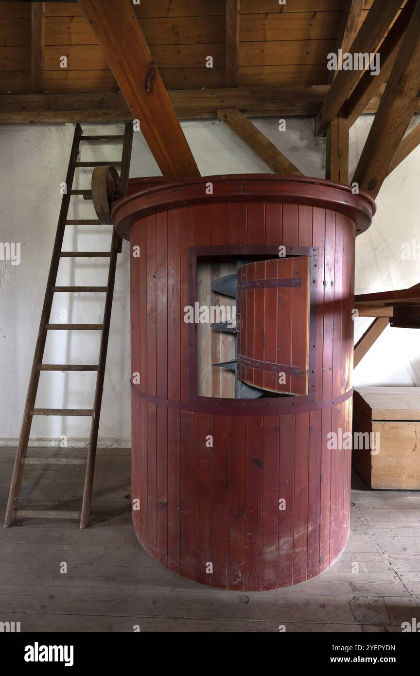 Flour silo with screw conveyor, former grain mill, Middle Franconia ...