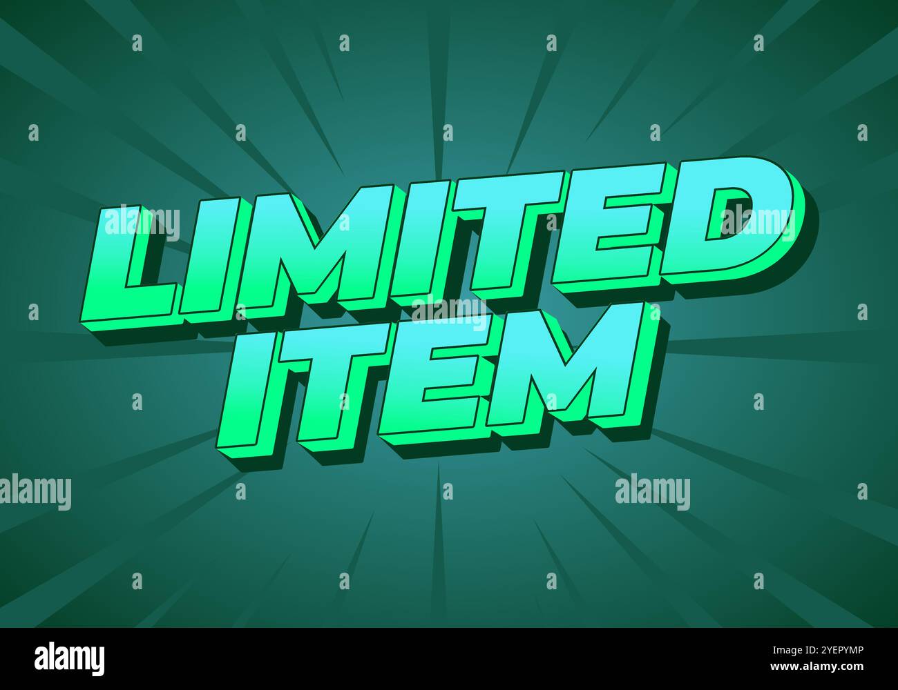 Limited item. Text effect design of digital ads in 3D style Stock ...