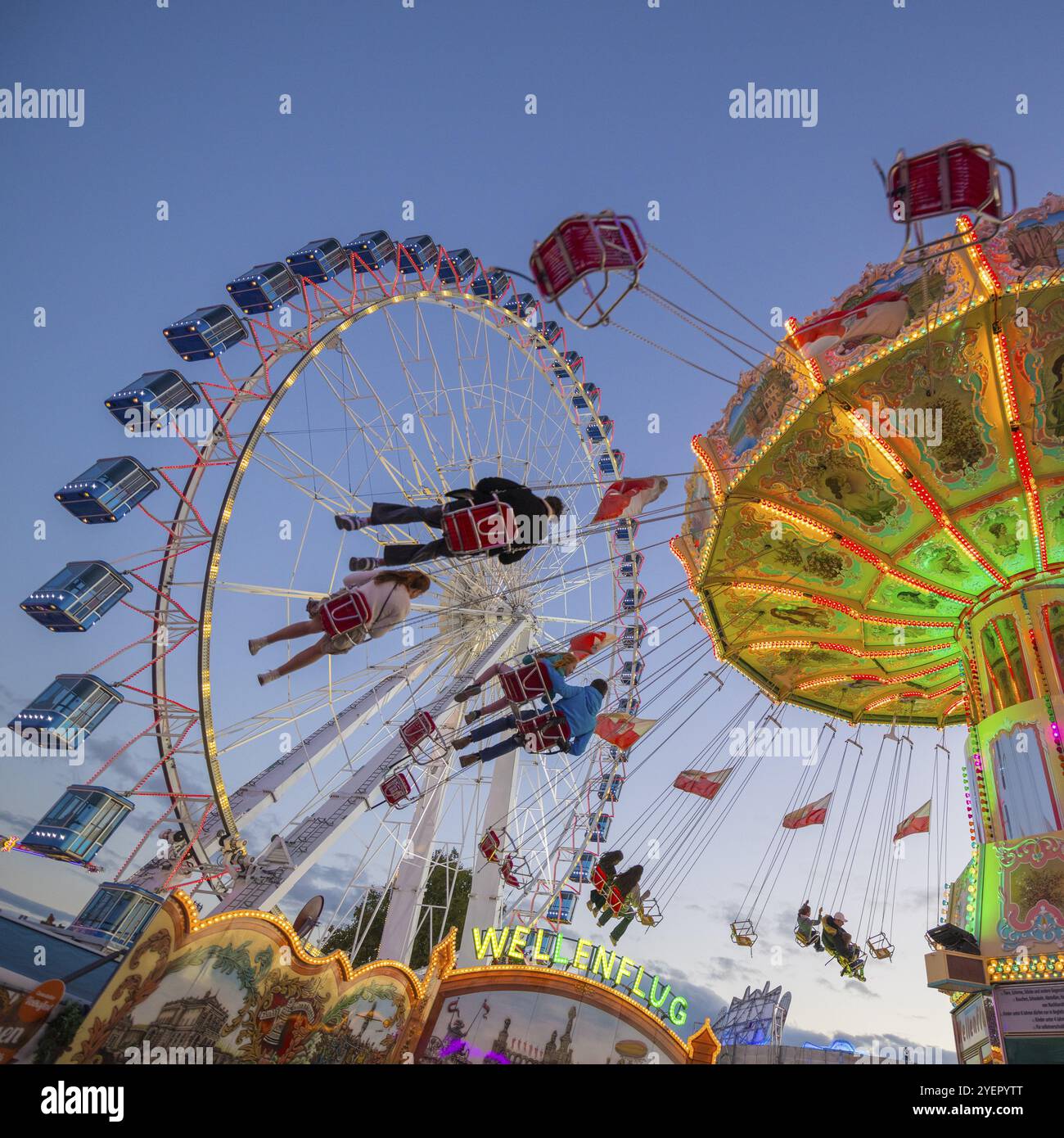Flying carousel in the sky hi-res stock photography and images - Alamy