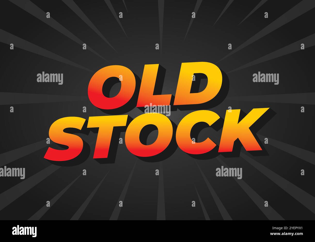 Old stock. Text effect design in 3D look with pop up colors for ...