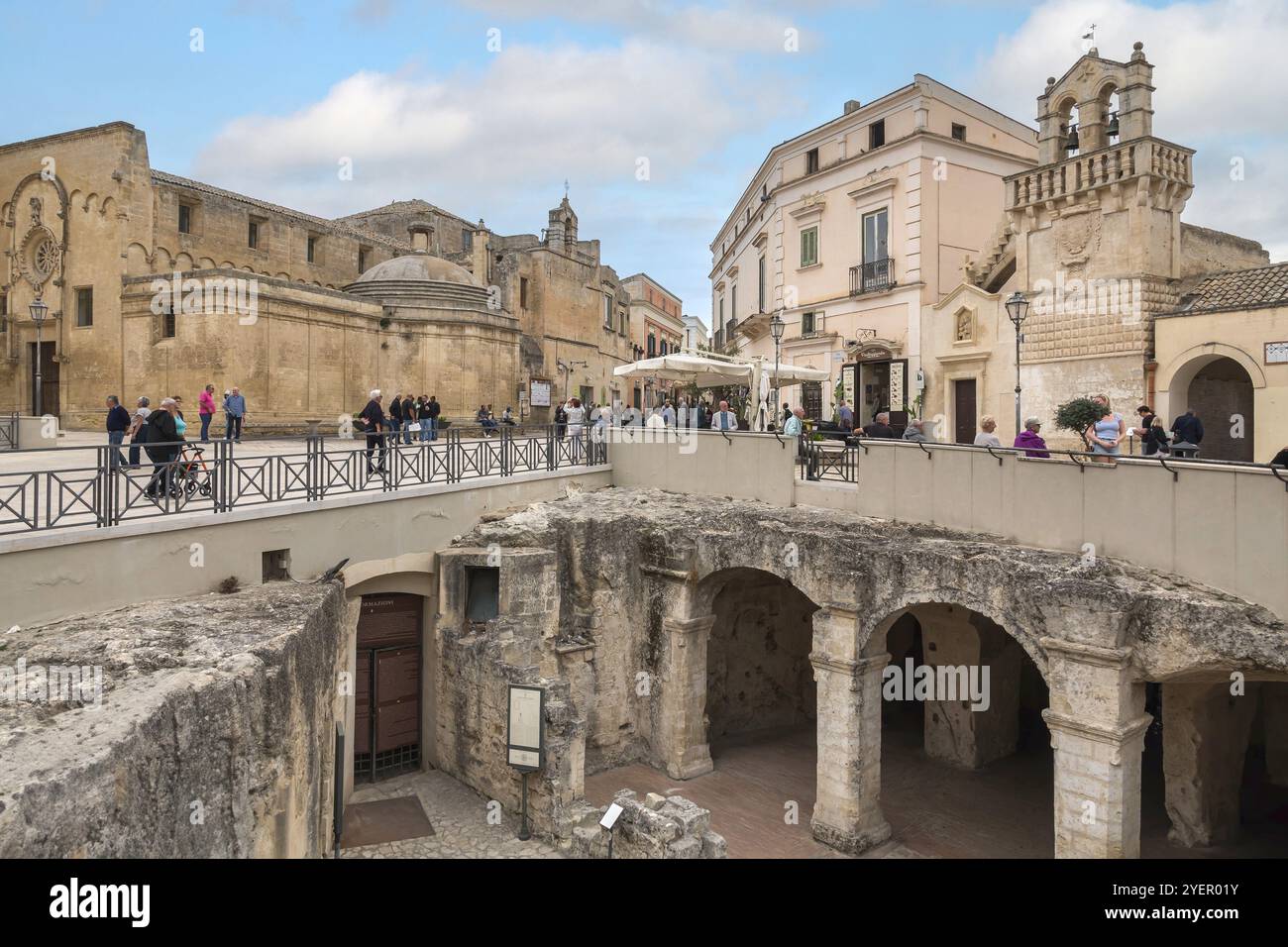 Piazza Vittorio Veneto with the Church of St Dominic and the Church of ...