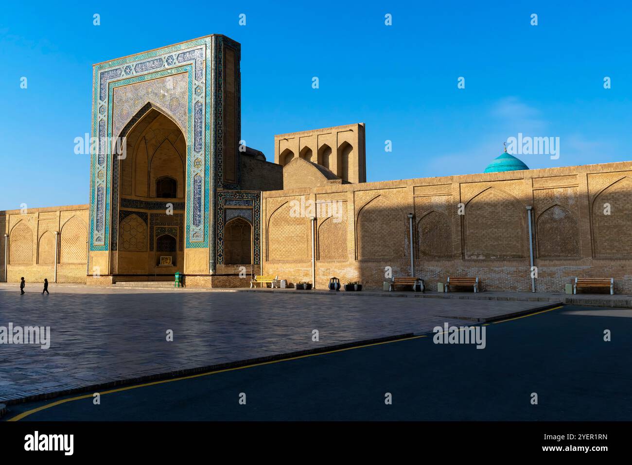 View of historical Kalyan Mosque that is the main place in the holy ...