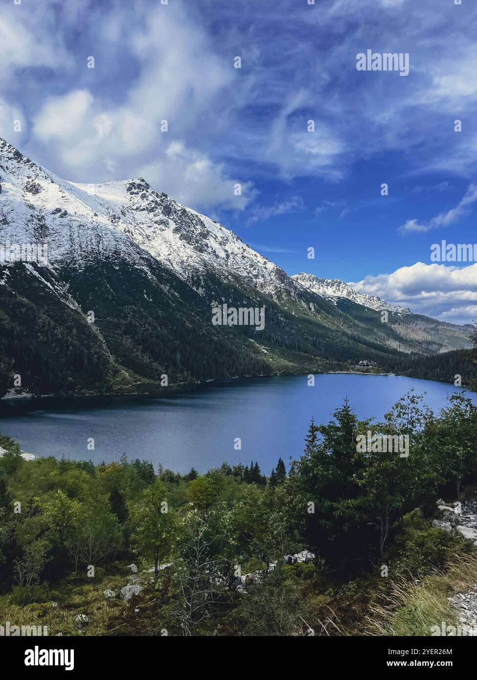 Morskie oko lake snowy mountain hi-res stock photography and images - Alamy