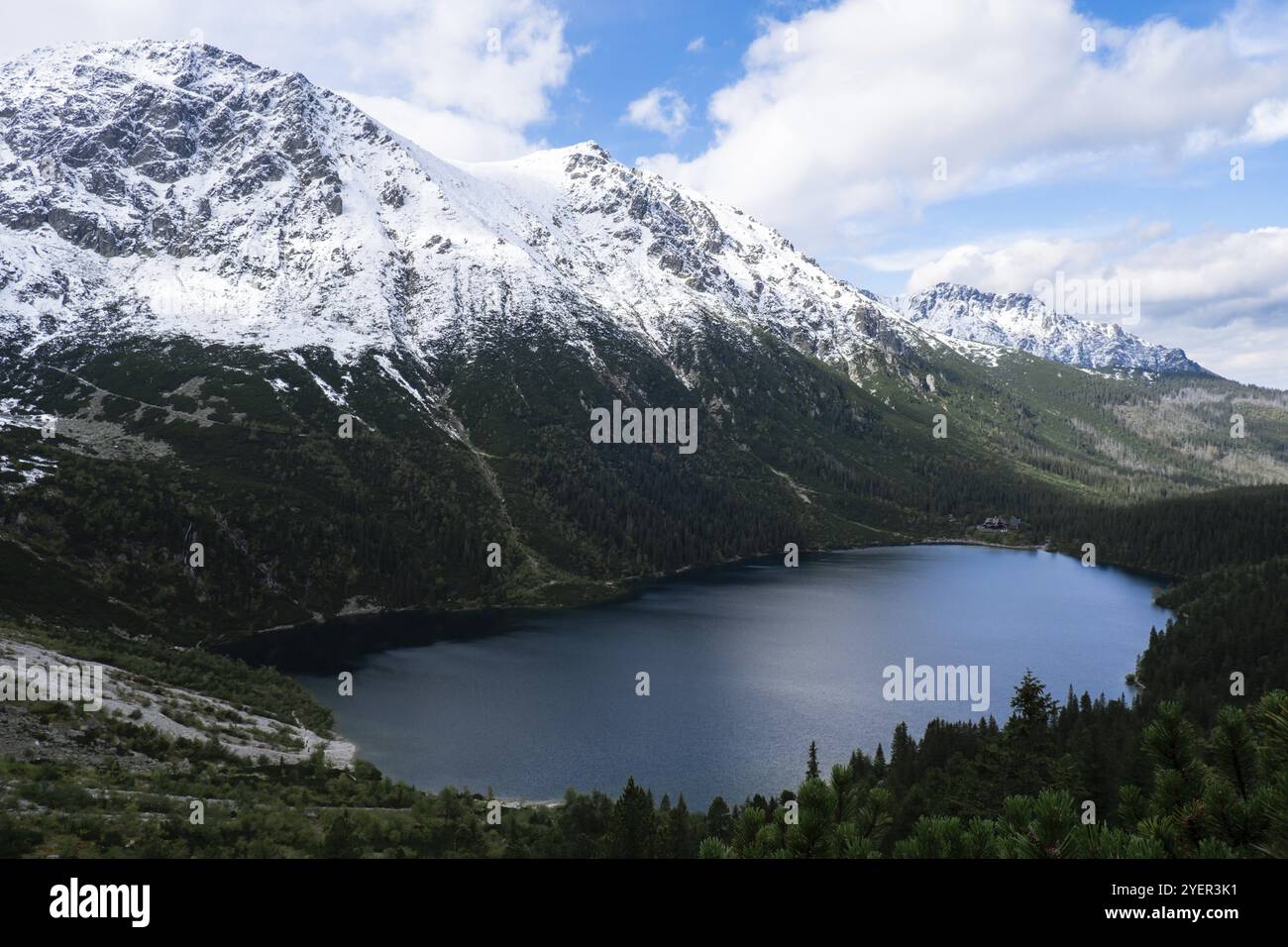 Aerial view dark mountain hills hi-res stock photography and images - Alamy