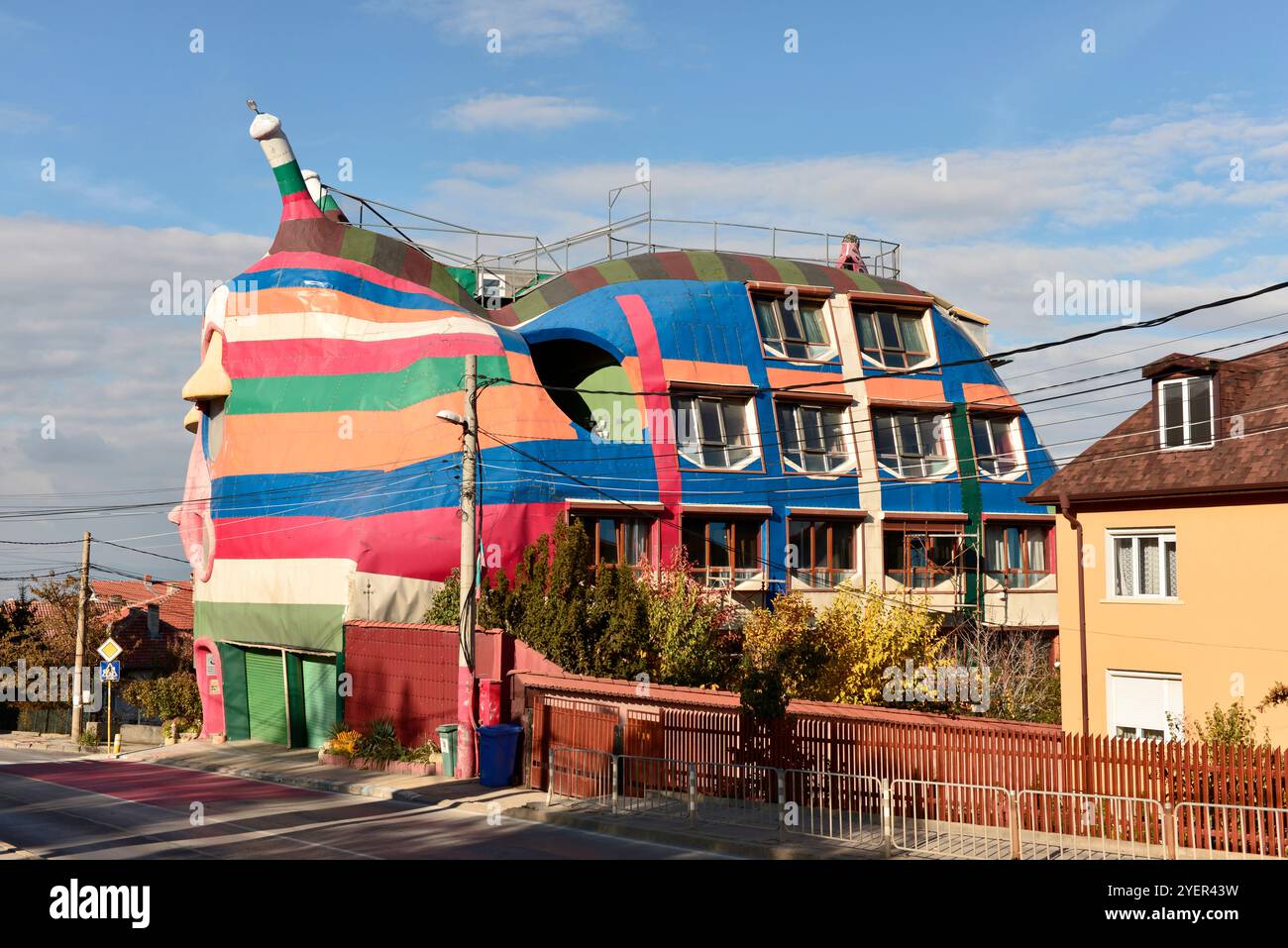 Snail house Sofia Bulgaria. Funny quirky awkward unusual residential ...