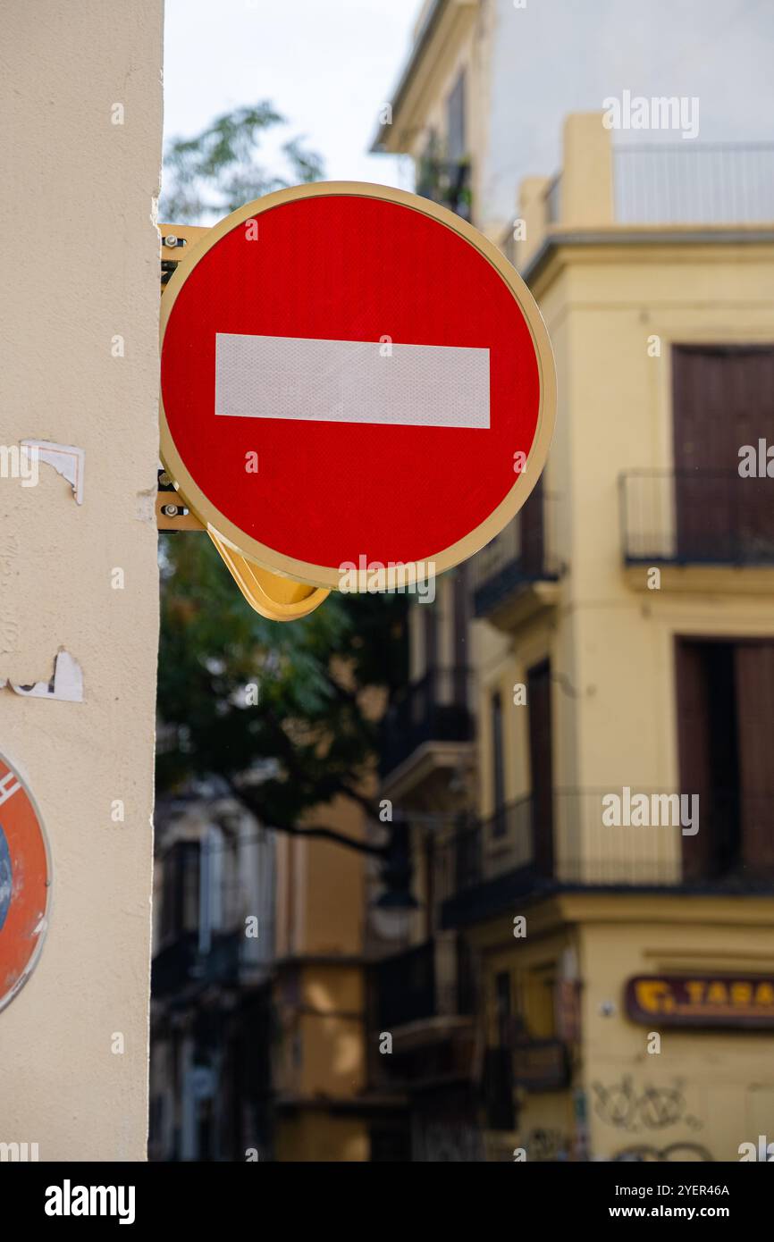 Road traffic signs in the city Stock Photo - Alamy